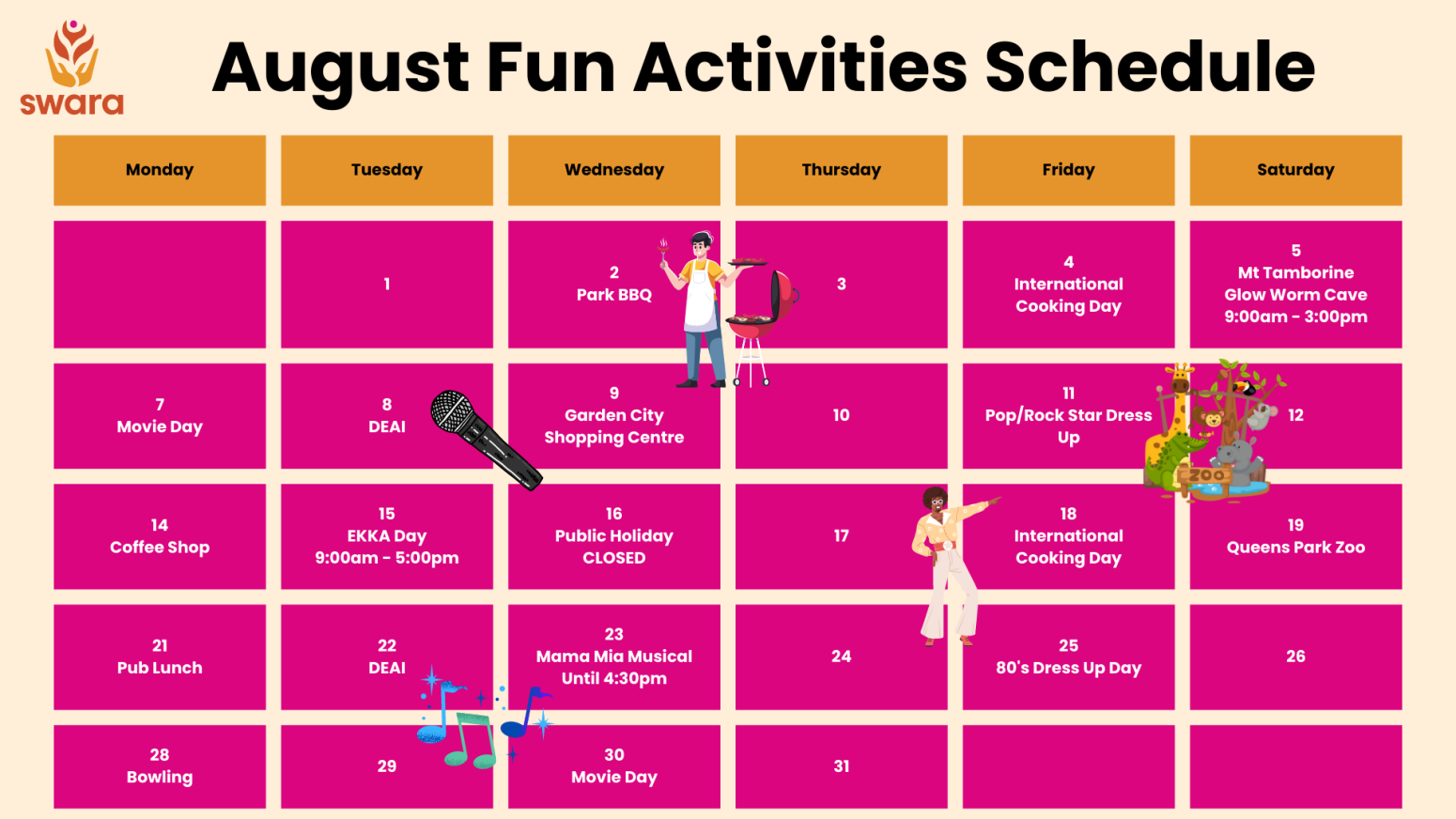 swara Noticeboard | swara Brisbane - Celebrating All Abilities